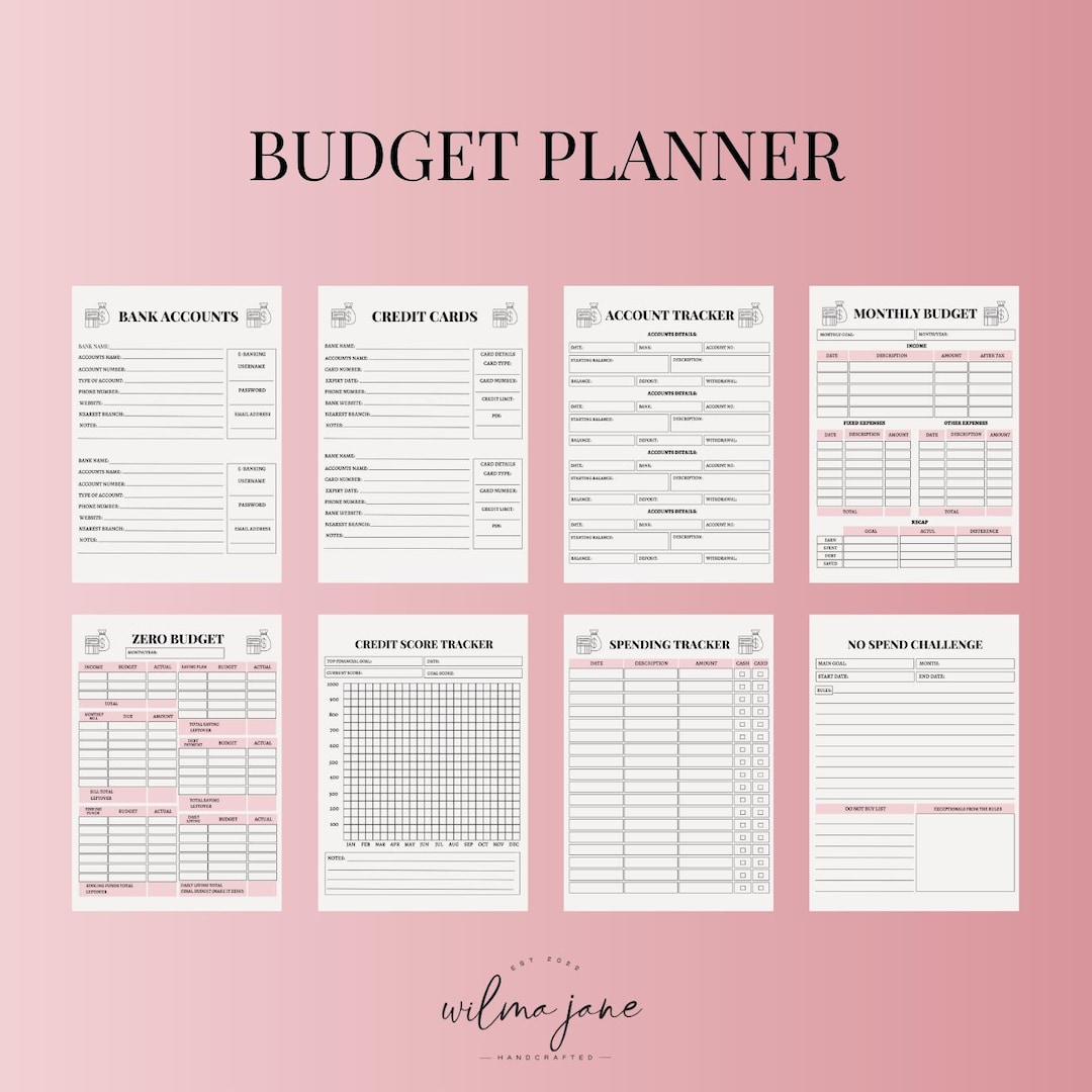 Digital Budget Planner, Planner Template, Budget Planner, Finance ...