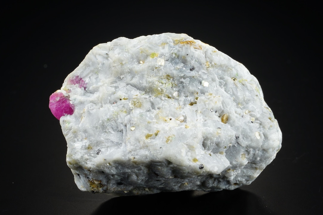 Afghan Ruby in Matrix - Natural Red Corundum Mineral - Etsy