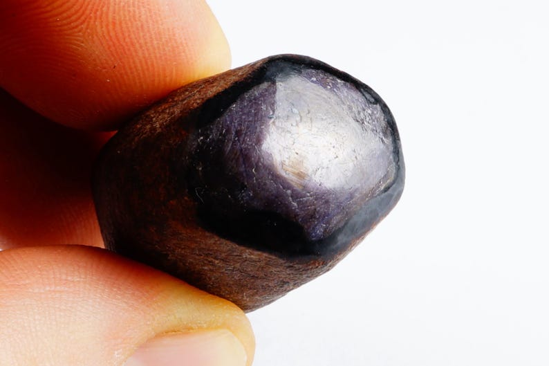 Natural Ruby With Extra Effect and Polished End Large Red Corundum From ...