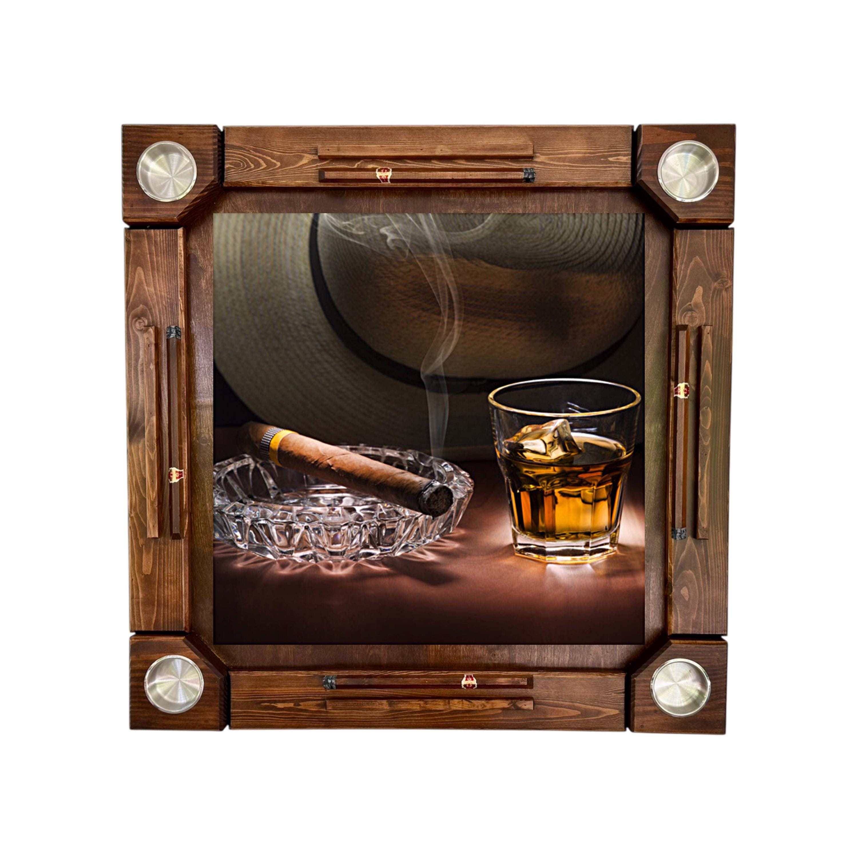 Wooden/wood Domino Table-cigar and Rum - Wood Folding Legs - Made in ...