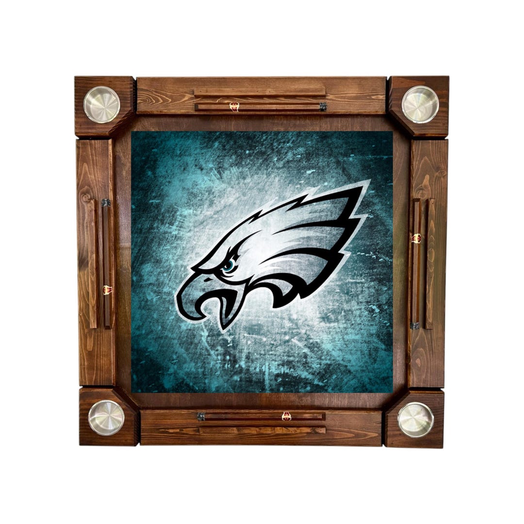 Eagles Wooden/wood Domino Table - Wood Folding Legs - Made in USA - Etsy