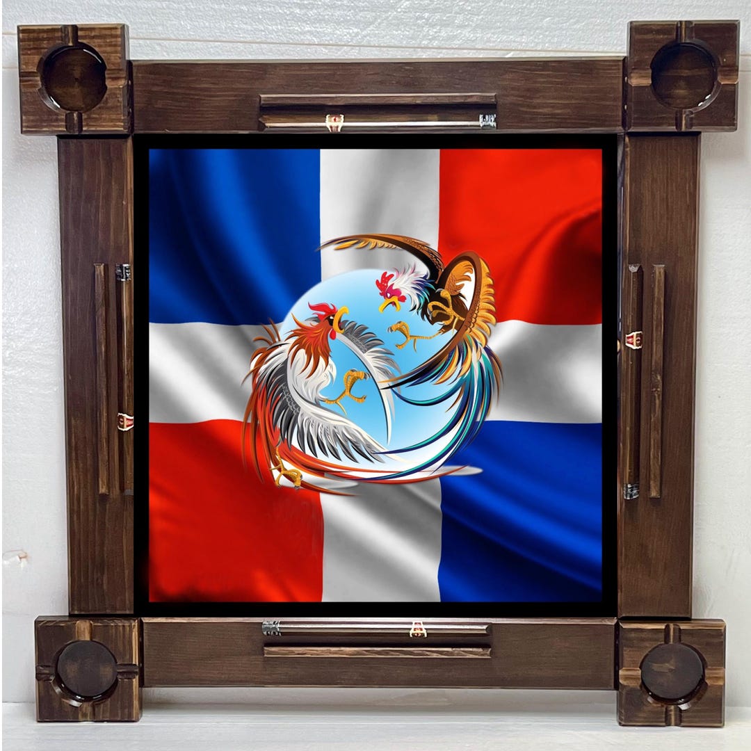 Wooden/wood Domino Table-dominican Republic Flag made in USA - Etsy