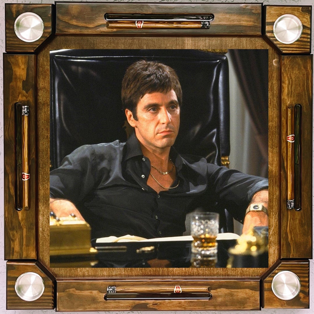 Wooden/wood Domino Table-scarface -made in USA - Etsy