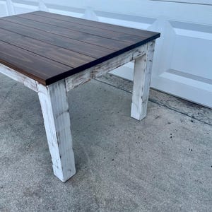 Handmade Farmhouse Coffee Table Solid Wood rustic Coffee Table - Etsy