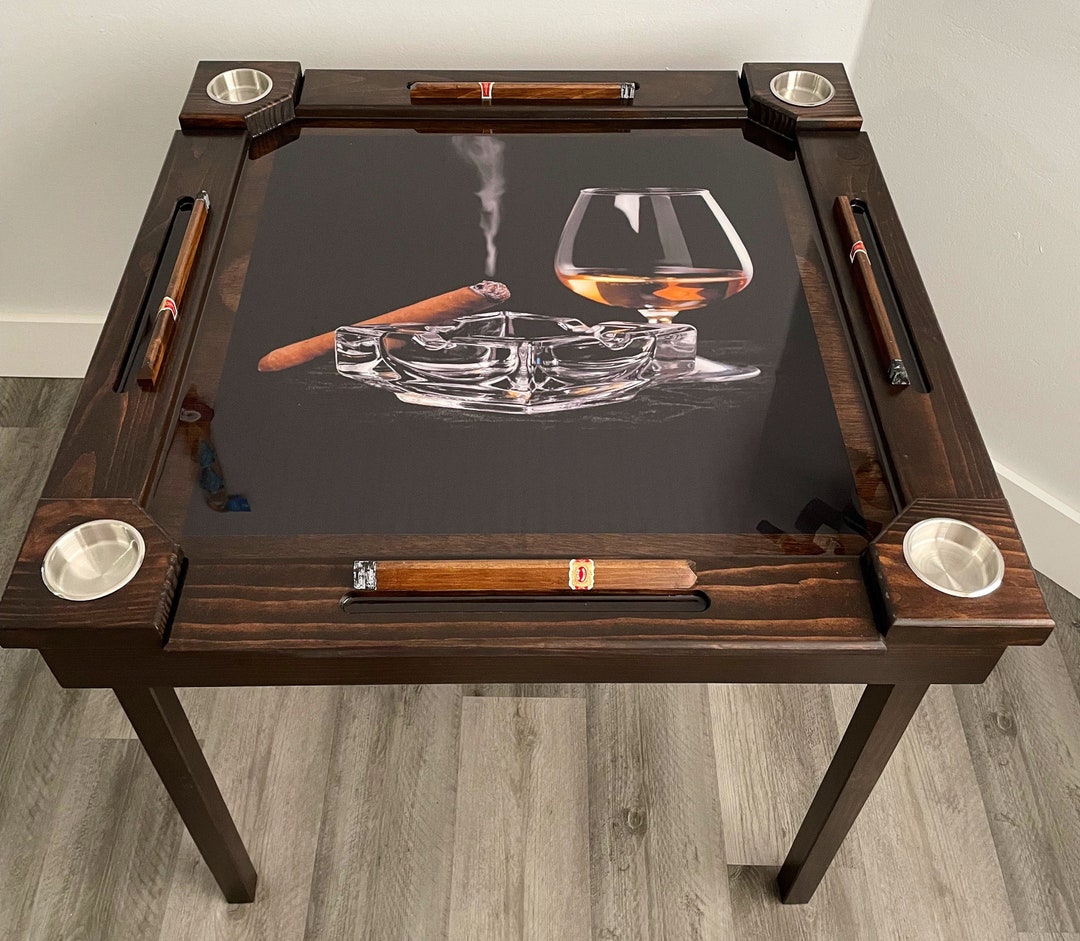 Wooden/wood Domino Table -made in USA - Etsy