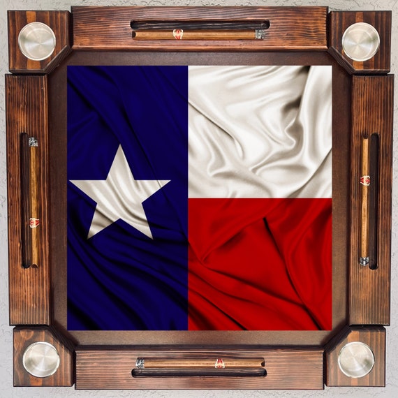 Wooden/wood Domino Table-texas Flag made in USA - Etsy