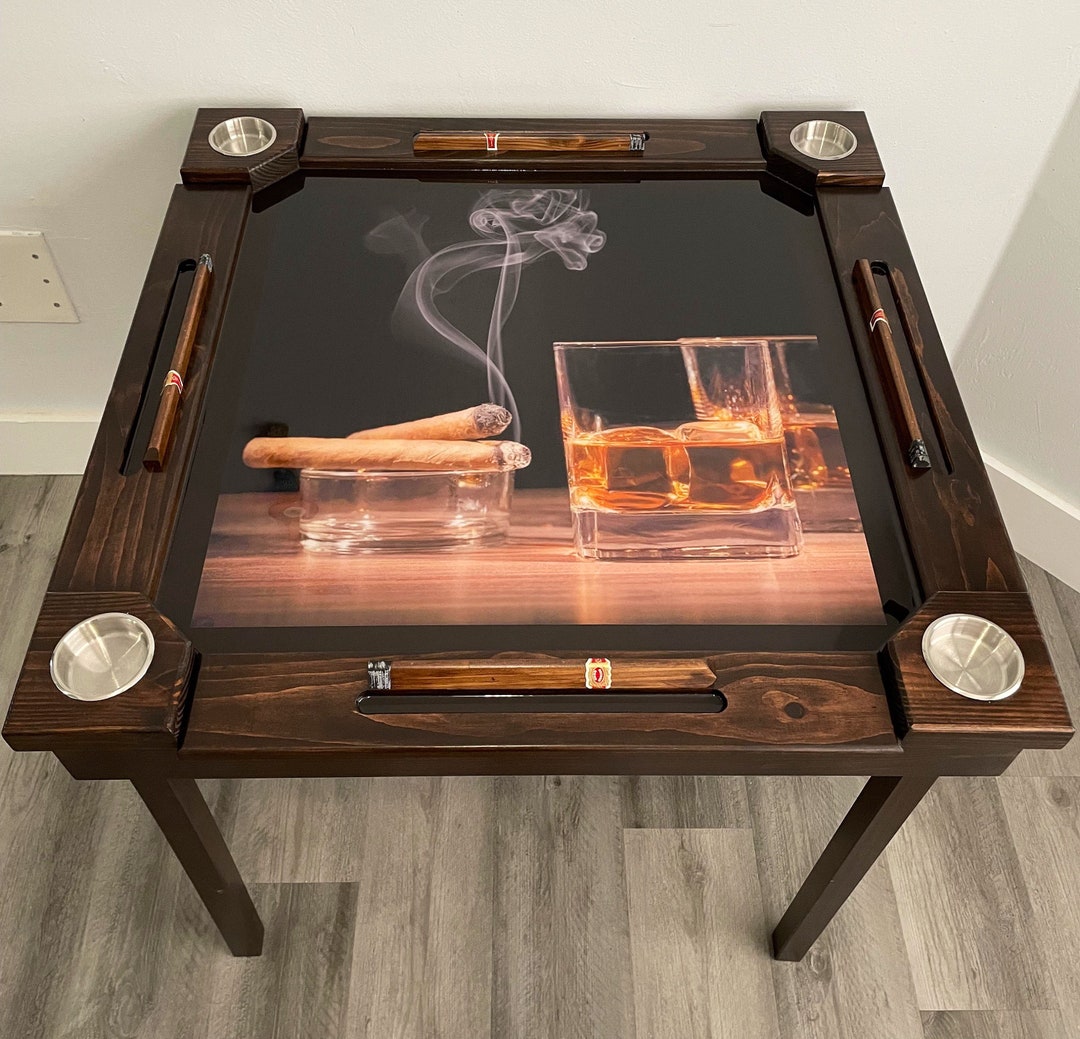 Wooden/wood Domino Table made in USA - Etsy