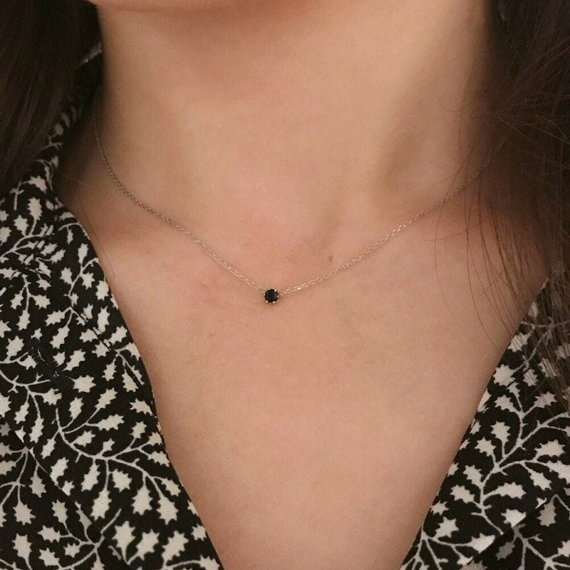 Dainty Silver Necklace - Etsy