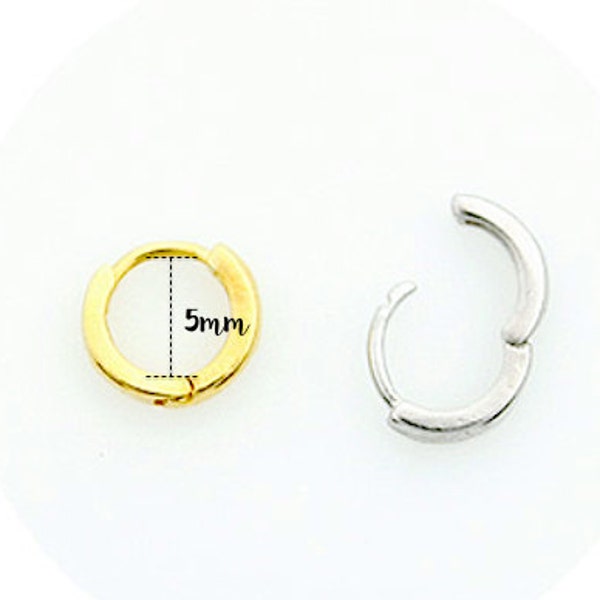 5mm Gold Hoop - Etsy