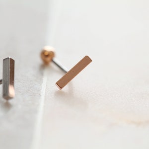 Small Bar Navel Ring • Floating Belly Ring • Dainty Bar Navel Ring ...