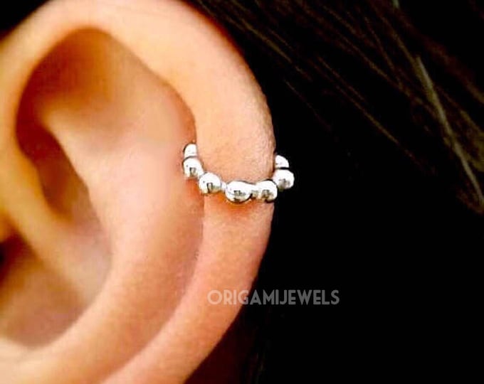 16g Teardrop Medusa Ring Lippy Loop Labret Surgical Steel Lip Ring ...