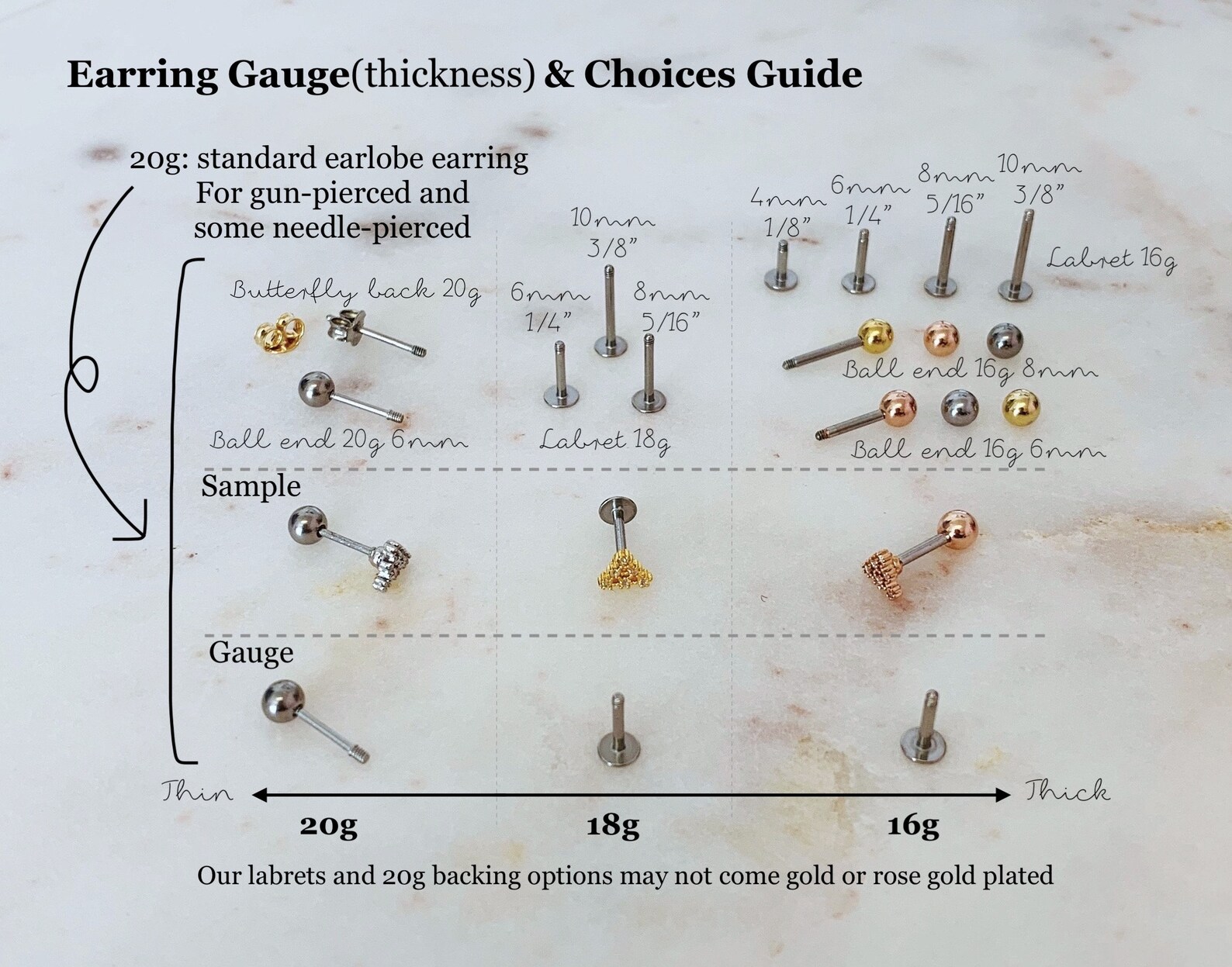 Medieval Cartilage Stud Armor Conch Earring 18g Flat Back | Etsy