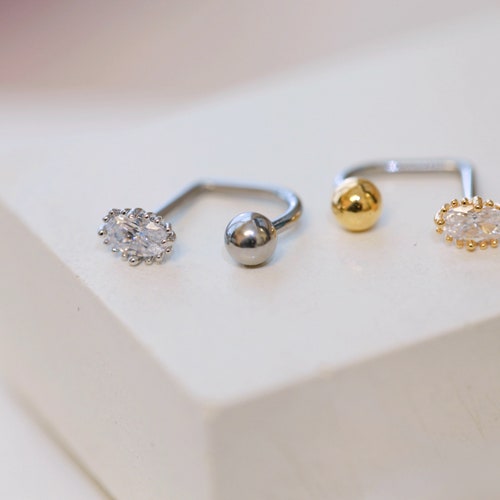 16g Venus Medusa Lip Piercing Lippy Loop Labret Surgical - Etsy