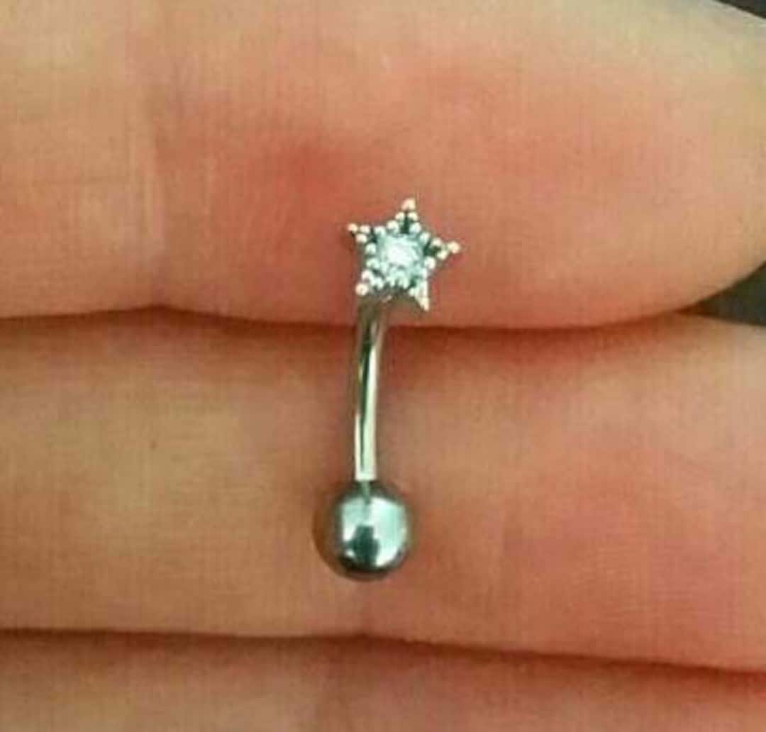 16g Star Rook Earring • Whimsigoth Sparkly Daith Piercing • Cartilage ...