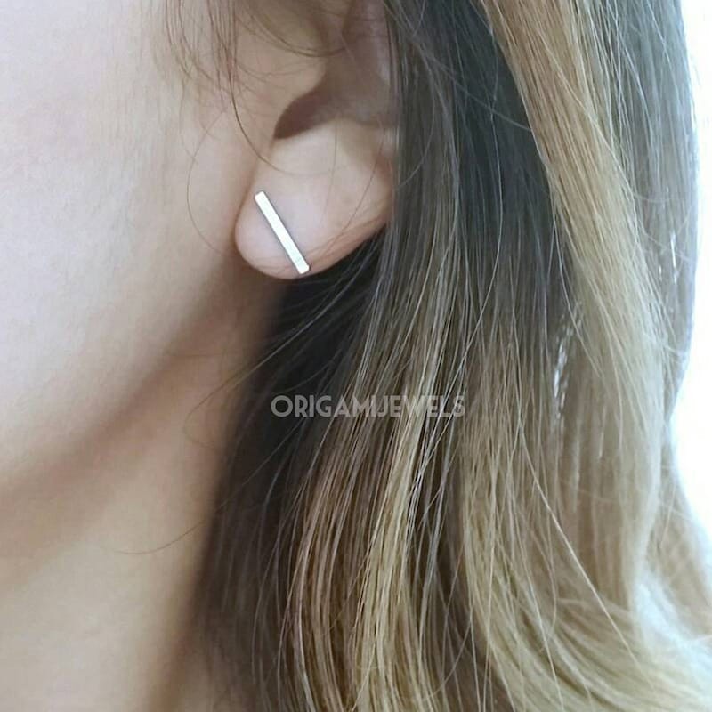 Gold Bar Earrings - Etsy