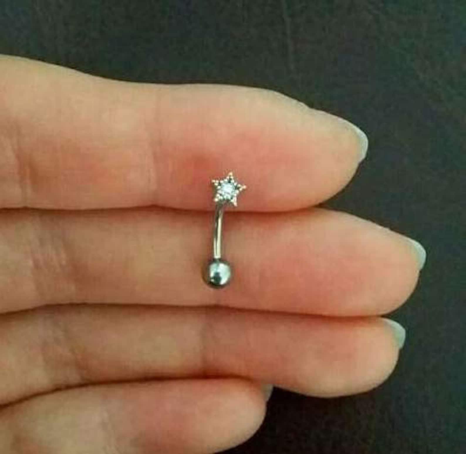 16g Star Rook Earring Whimsigoth Sparkly Daith Piercing - Etsy