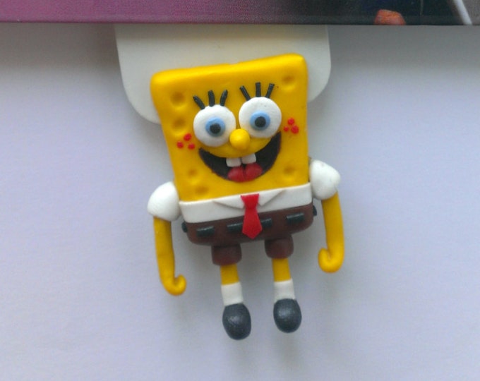Bookmark SpongeBob Children bookmark Personalized Bookmarks - Etsy México