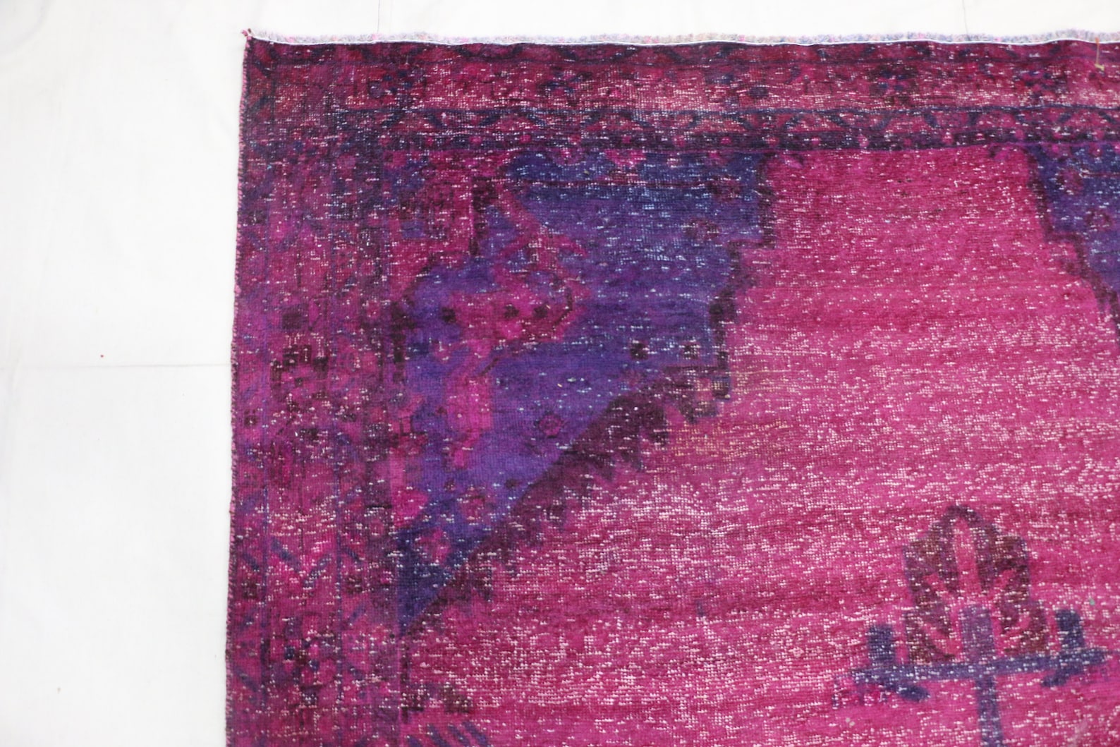 Pink Over Dyed Rug Reloaded Rug Distressed Rug Vintage Rug. - Etsy UK
