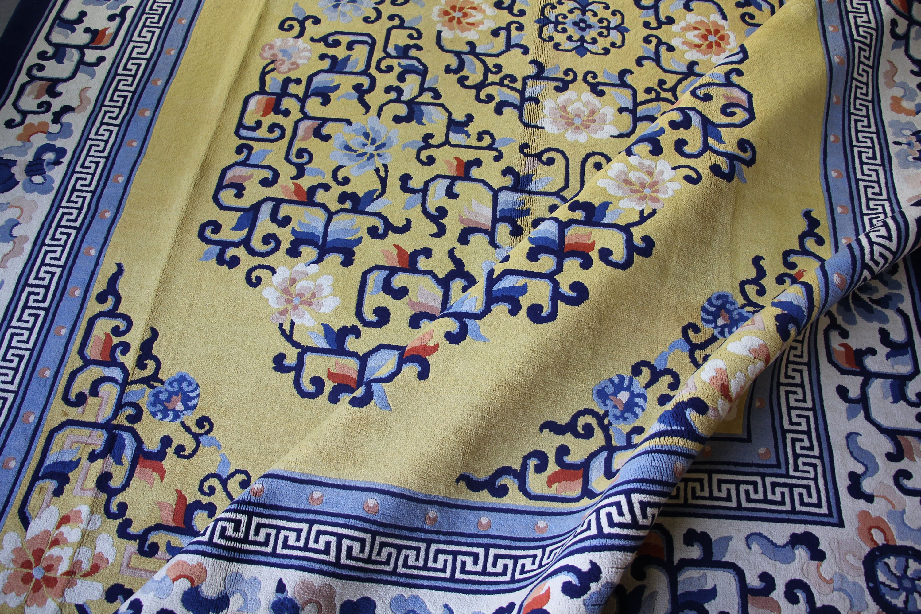 Yellow and Blue Boho Area Rug Bohemian Living Room Rug 8x11 - Etsy