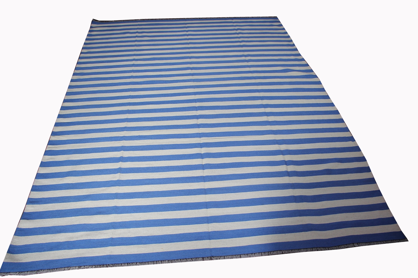 Blue and White Rug Striped Rug Striped Kilim Flatweave Rug | Etsy