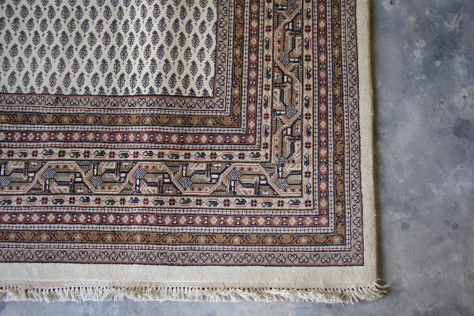 8x10 off white tribal rug 8 x 10 vintage boho rug bohemian | Etsy