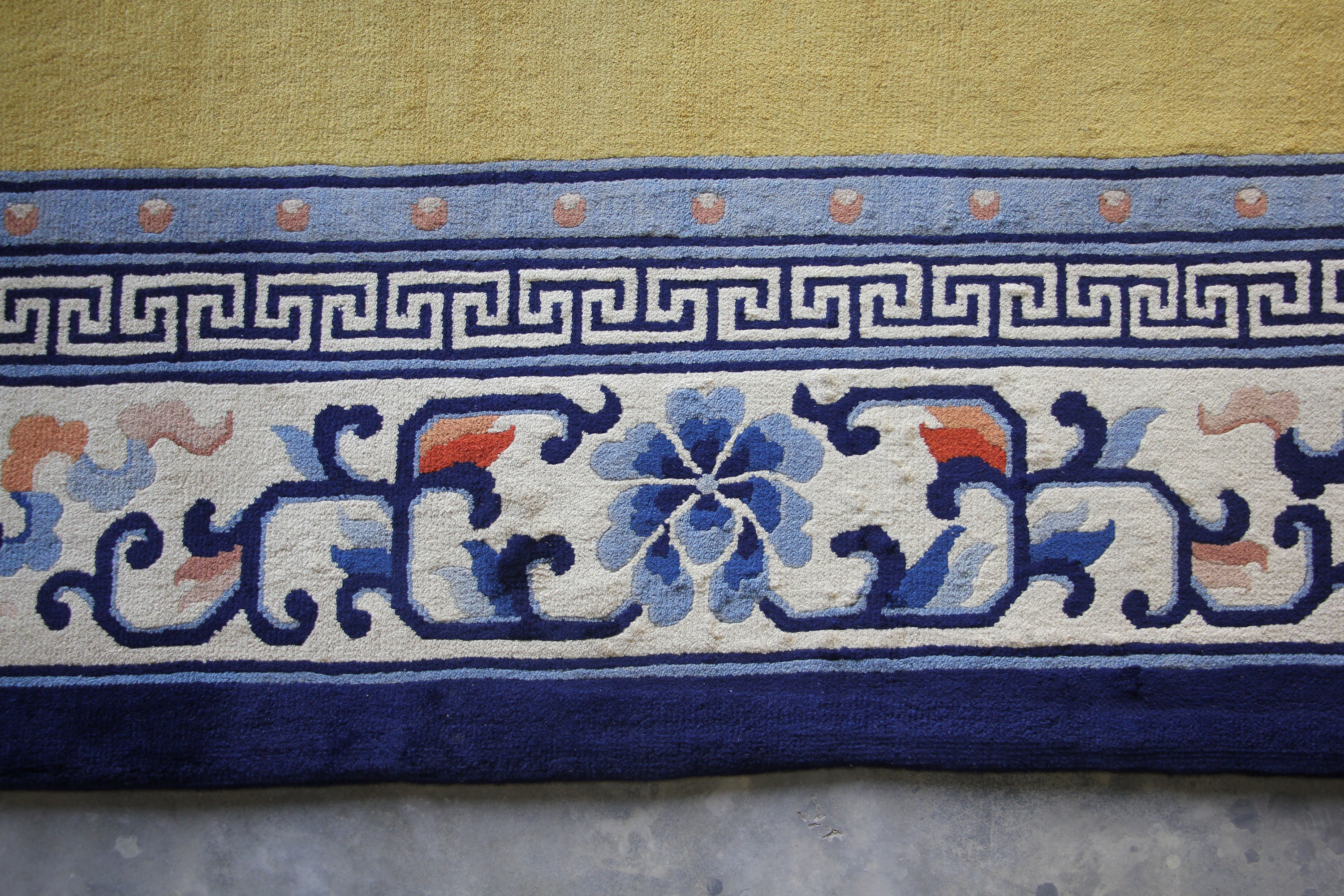 Yellow and Blue Boho Area Rug Bohemian Living Room Rug 8x11 - Etsy