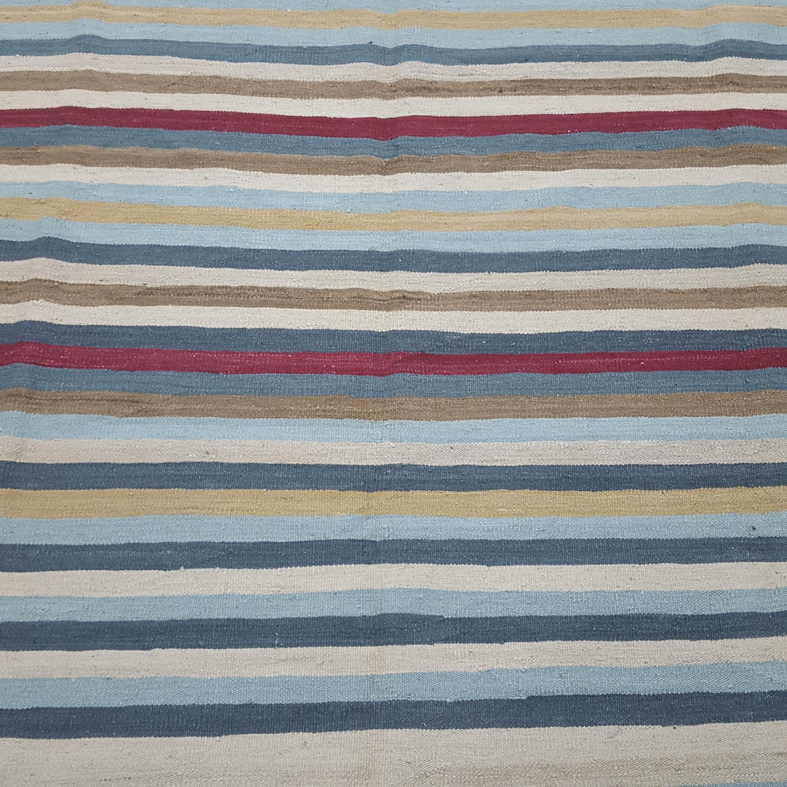 Dhurrie Rug Striped Dhurrie Rug Multi Color Dhurrie Rug | Etsy