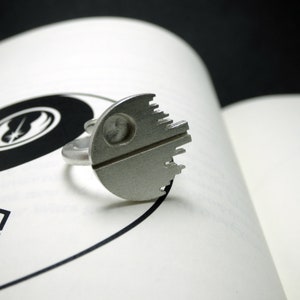 Star Wars Death Star Handmade Silver Plated Ring - Etsy