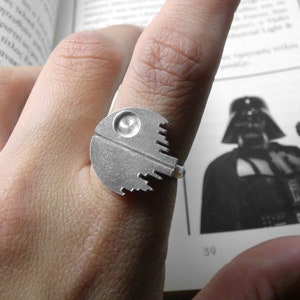 Star Wars Death Star Handmade Silver Plated Ring - Etsy