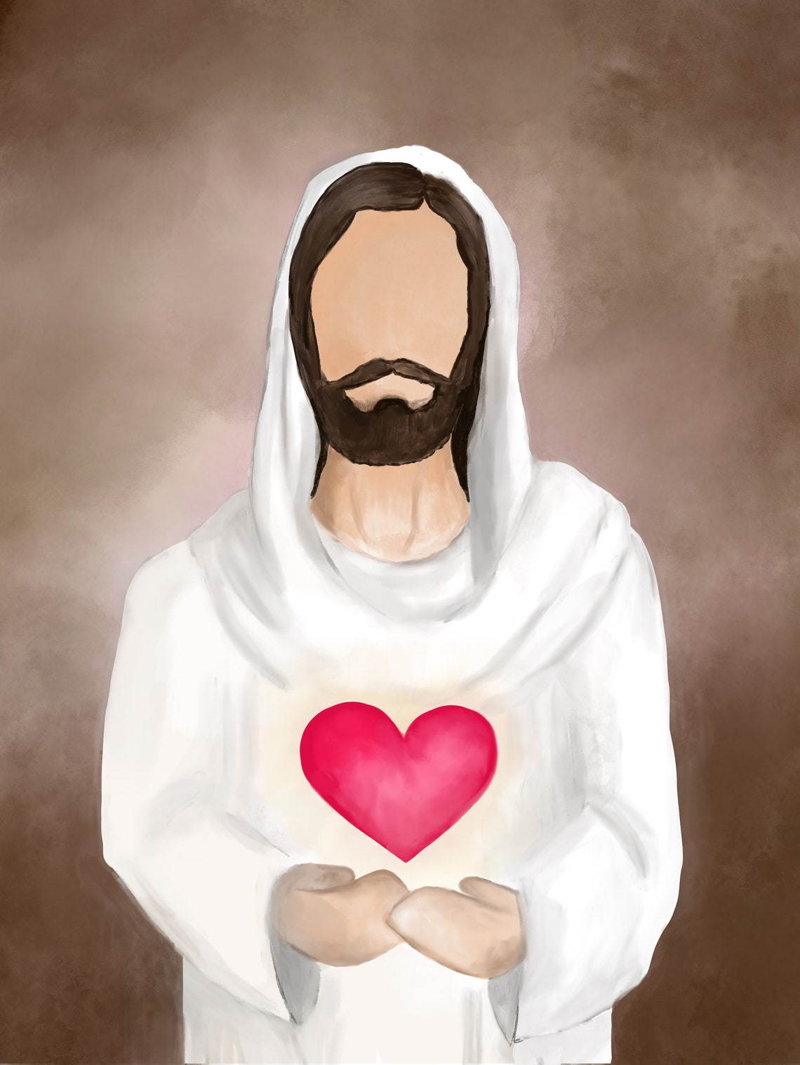 Love One Another, Jesus Art, Jesus Wall Art, LDS Art Decor, Christian ...