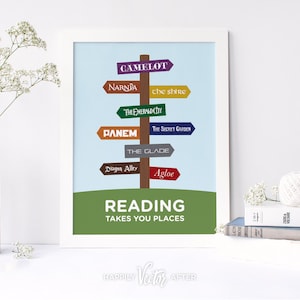 Reading Takes You Places Printable YOUNG ADULT VERSION, Fictional ...
