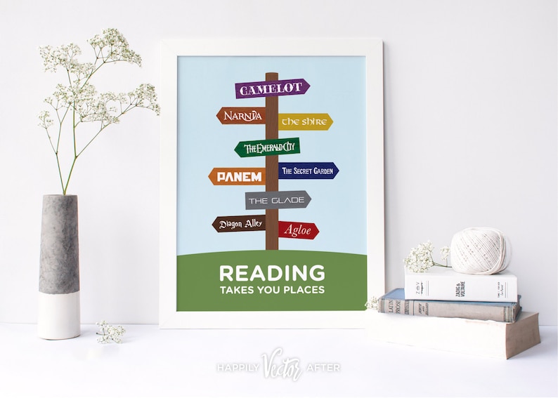 Reading Takes You Places Printable YOUNG ADULT VERSION, Fictional ...