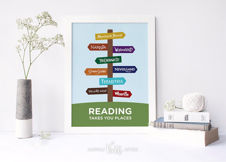 Reading Takes You Places Printable YOUNG READER VERSION, Fictional ...