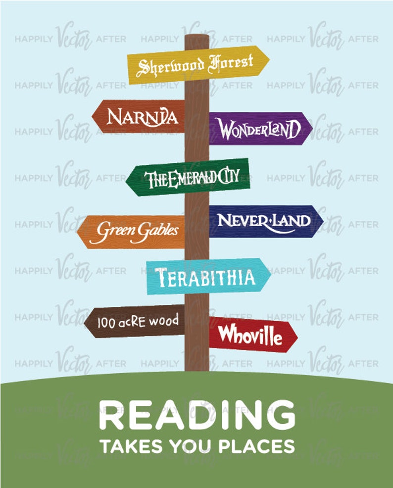 Reading Takes You Places Printable YOUNG READER VERSION, Fictional ...