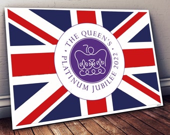 Queen's Platinum Jubilee Union Jack Flag Sticker Queen | Etsy