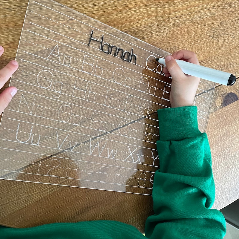 Letter Tracing Board - Etsy