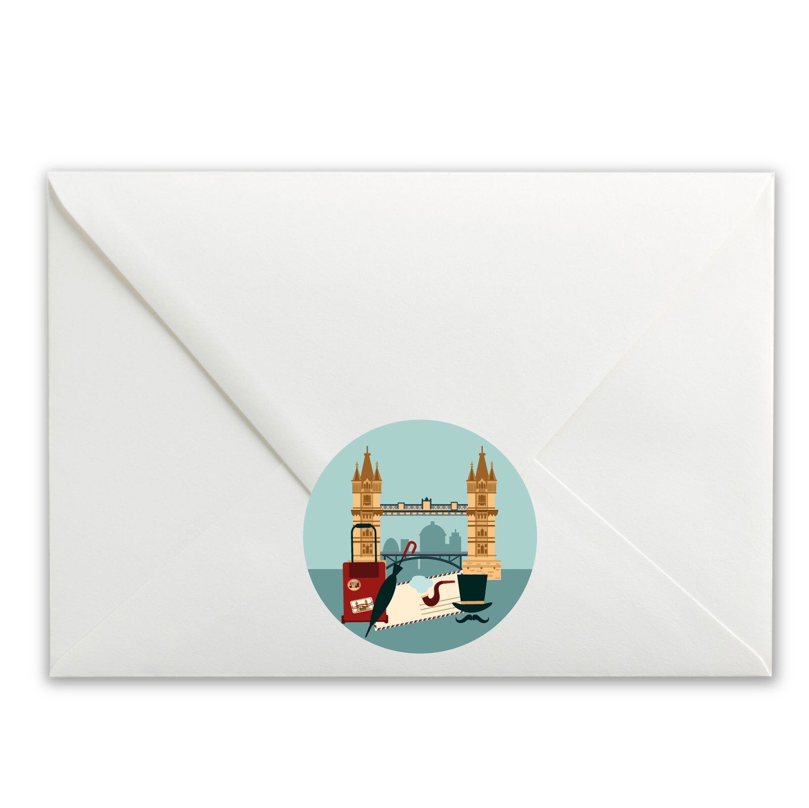 Pack of 24 72 240 London Bridge Paper Labels Union Jack - Etsy UK