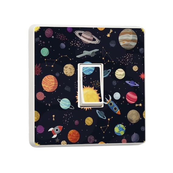 Pack of 2 Space Design for Single Light Switch Cover Vinyl - Etsy