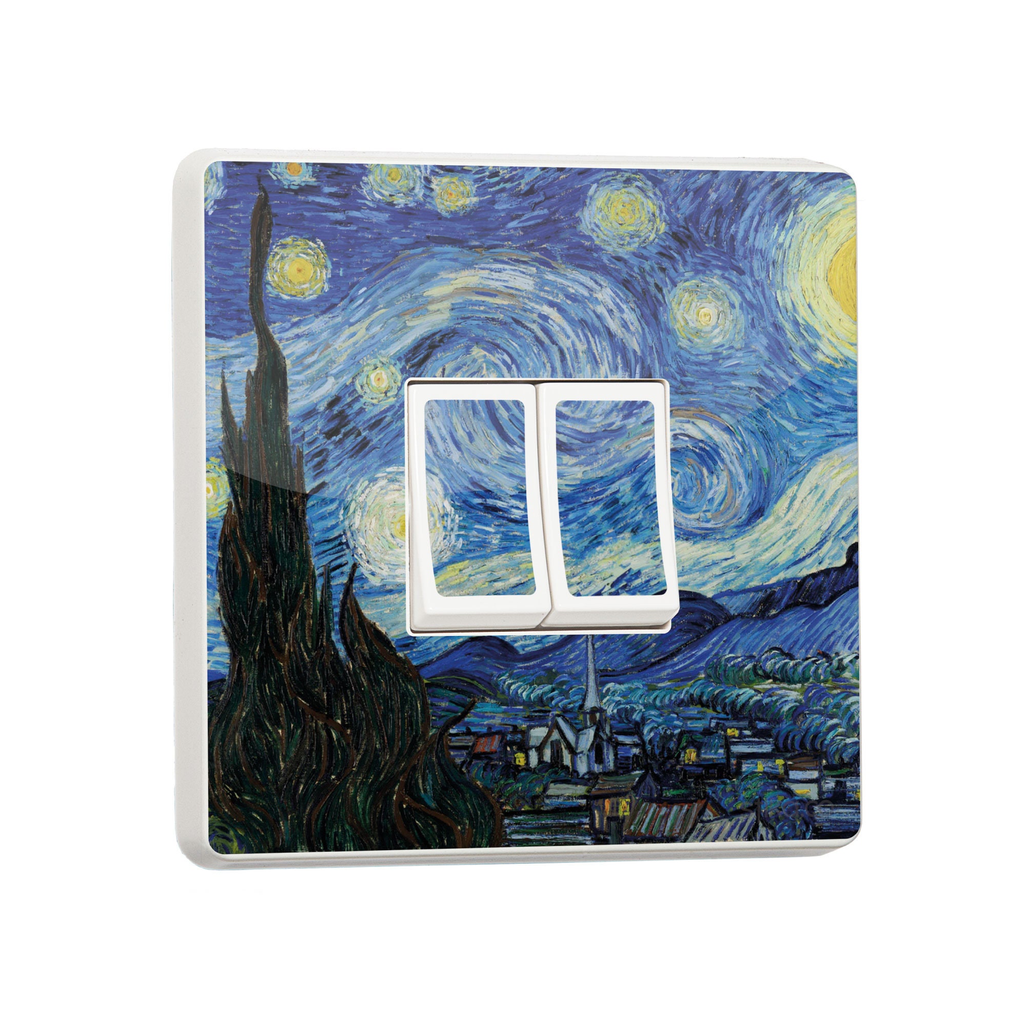 Van Gogh Starry Night Light Switch Stickers - Single, Double, 3-way ...