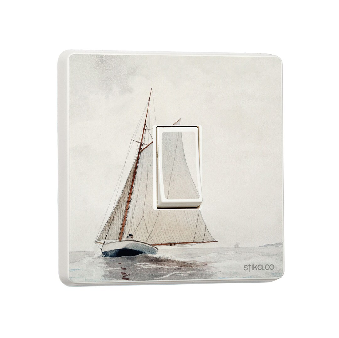 Winslow Homer Sailing Scene Light Switch Sticker - Nautical Decor (set ...