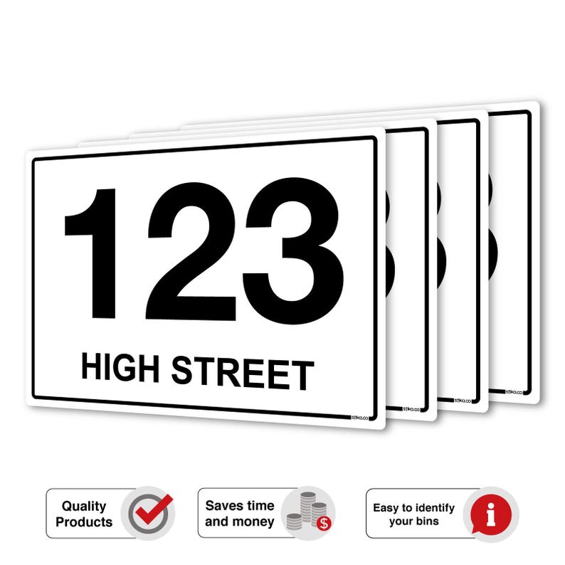 Custom Wheelie Bin Stickers: Personalized Waterproof Vinyl, Set of 4 ...