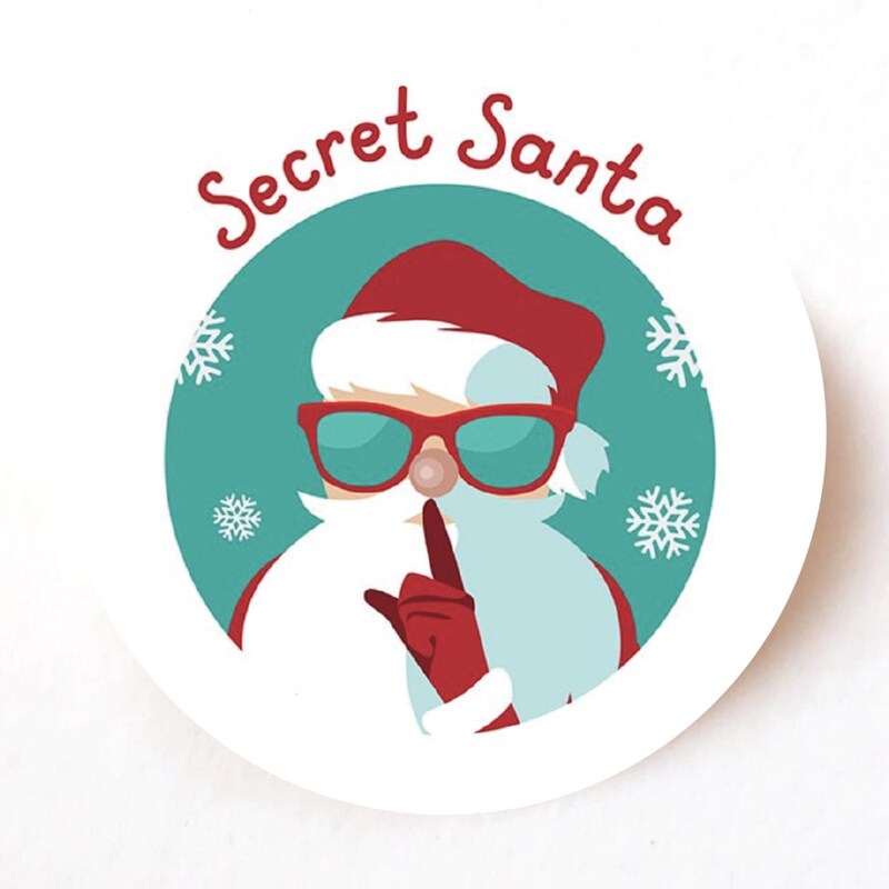 Santa Labels - Etsy