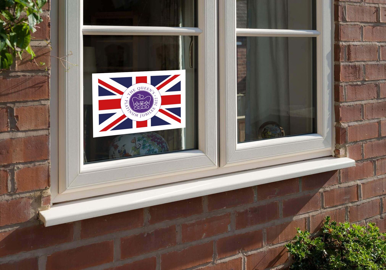 Queen's Platinum Jubilee Union Jack Flag Sticker Queen - Etsy