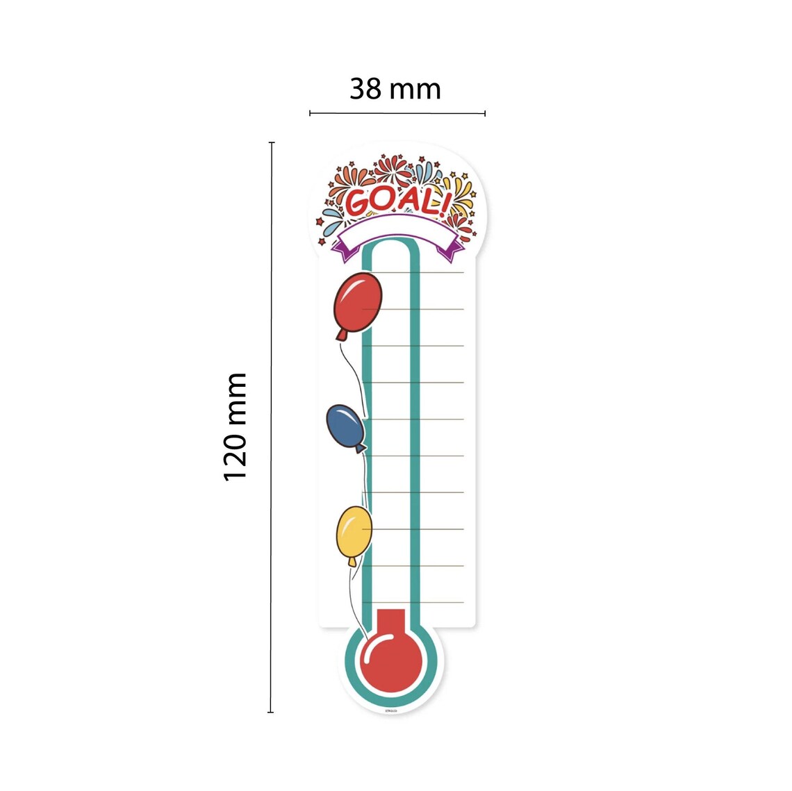Large Fundraising Goal Thermometer: Reusable Vinyl Tracker - Etsy