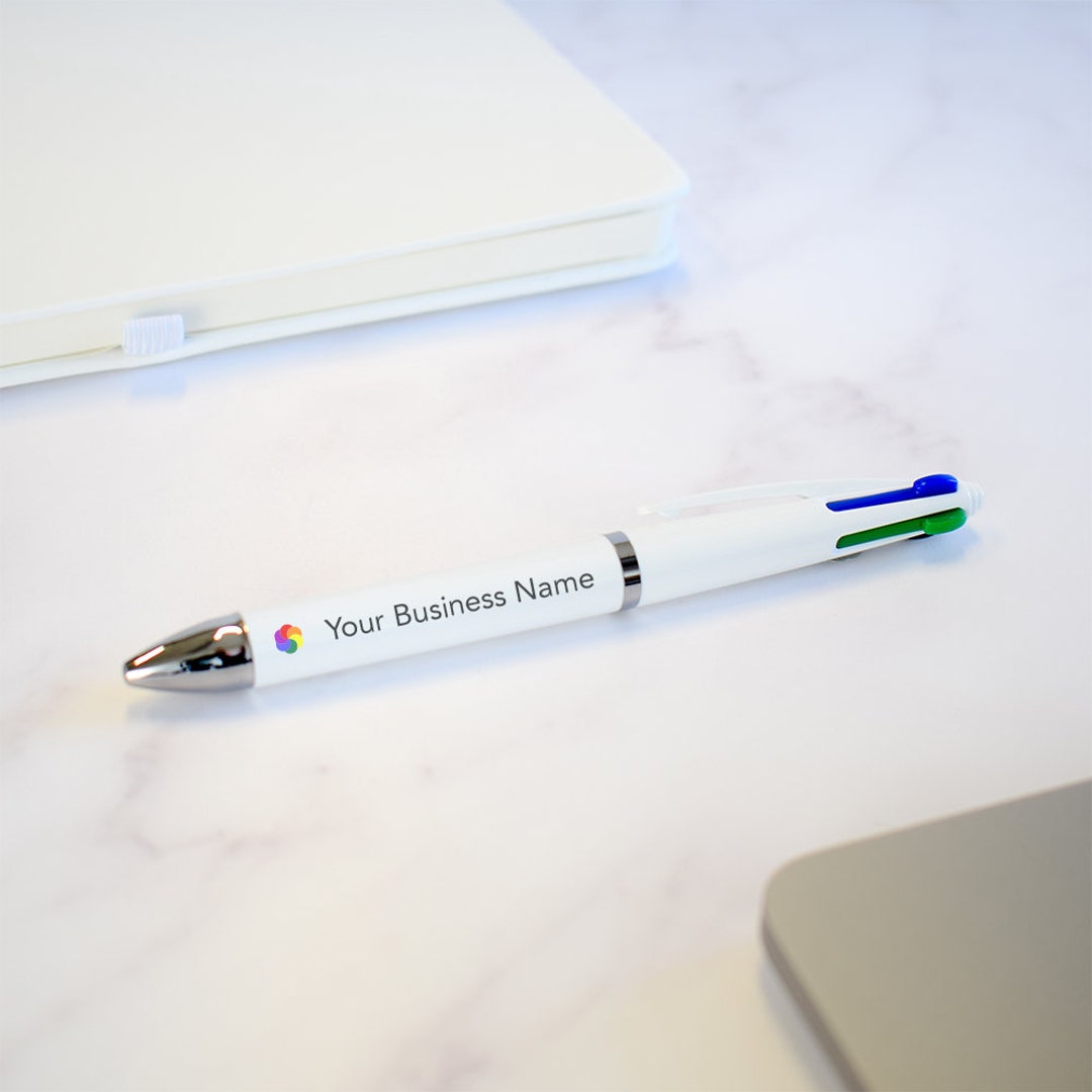 Custom Printed 4-color Pen: Personalised Ballpoint Pens - Etsy