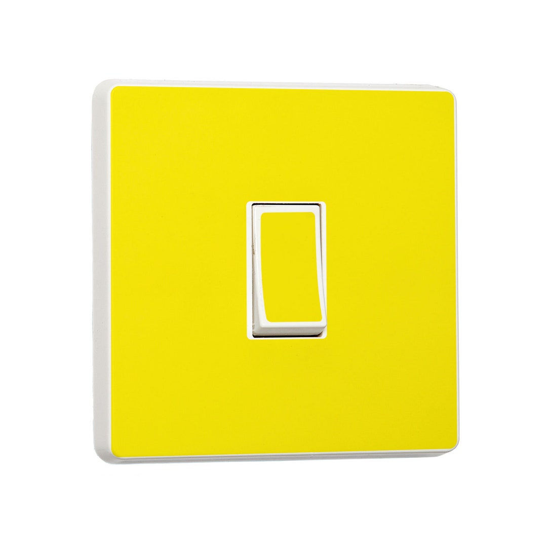 Set of 2 - Yellow Gloss Vinyl Light Switch Cover Sticker - Etsy