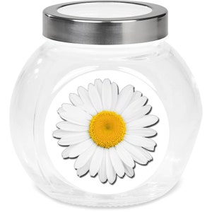 Pack of 24 , 72, 240 Daisy Paper Labels, Daisy Flower Adhesive Stickers ...