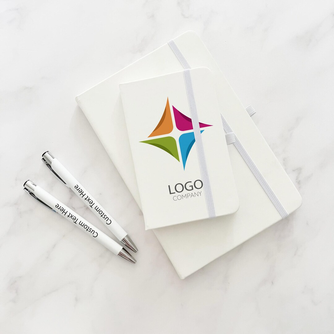 Personalised Pen and Notebook Set: Custom Corporate Gift - Etsy