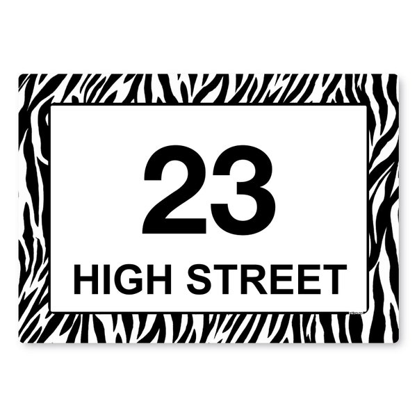 Zebra Print Number - Etsy