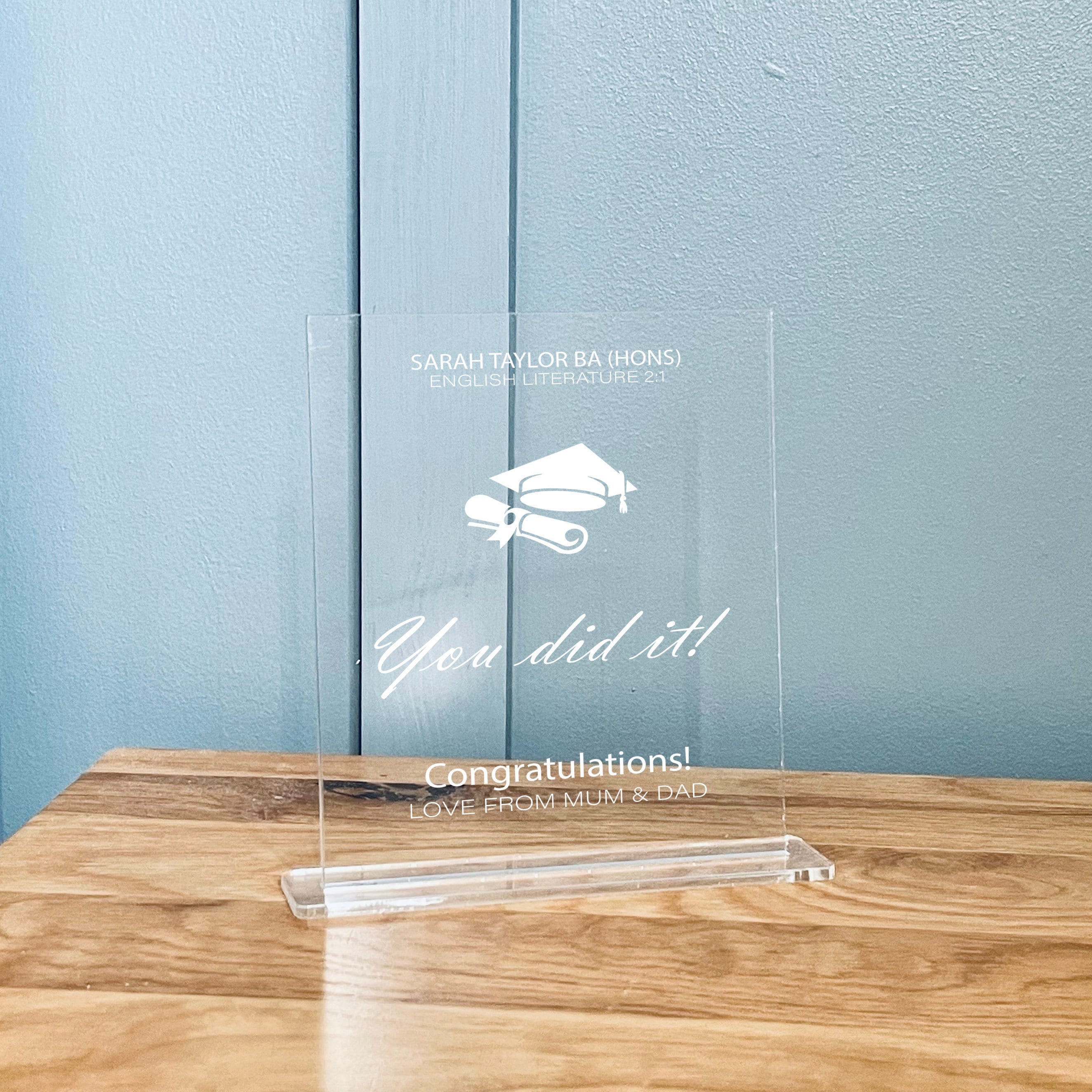 Personalised Congratulations 2022 Graduation Engraved Acrylic - Etsy